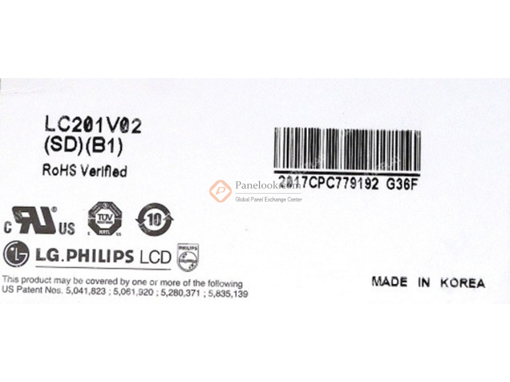 LG.Philips LCD LC201V02-SDB1 Overview - Panelook.com