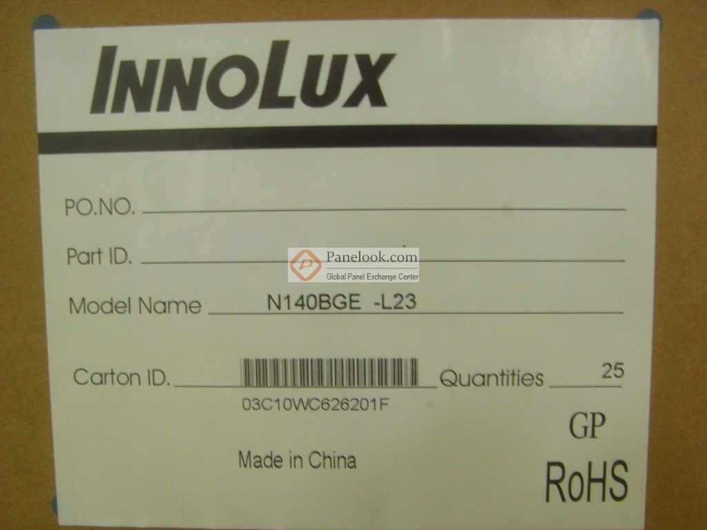 Innolux N140BGE-L23 Overview - Panelook.com