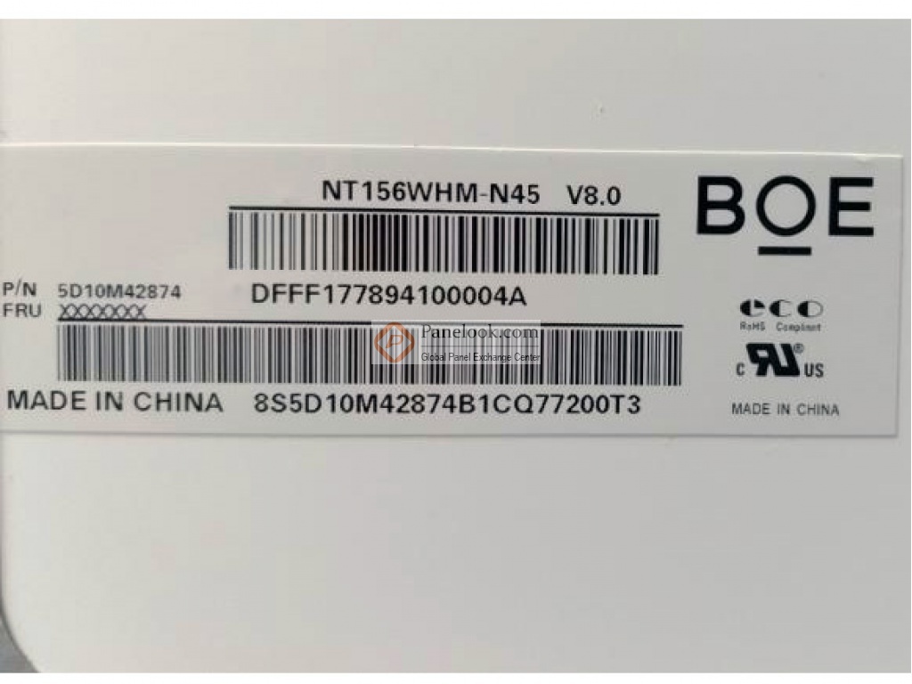 BOE NT156WHM-N45 Overview - Panelook.com