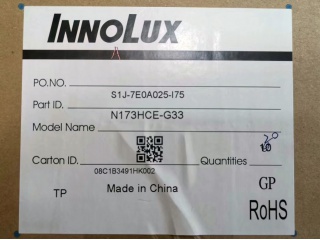 Innolux N173HCE-G33 Overview - Panelook.com