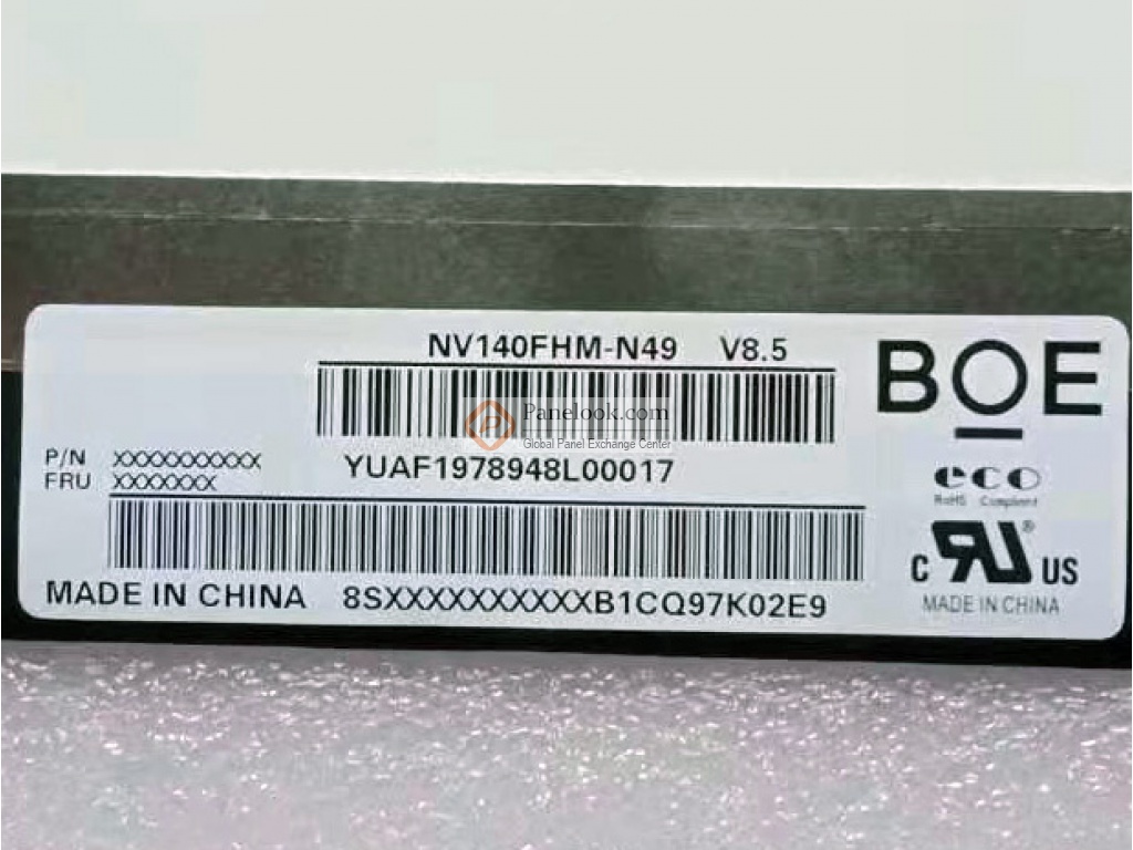 BOE NV140FHM-N49 Overview - Panelook.com