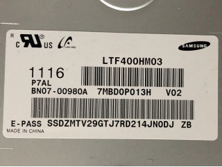 Samsung LTF400HM03-V02 Overview - Panelook.com