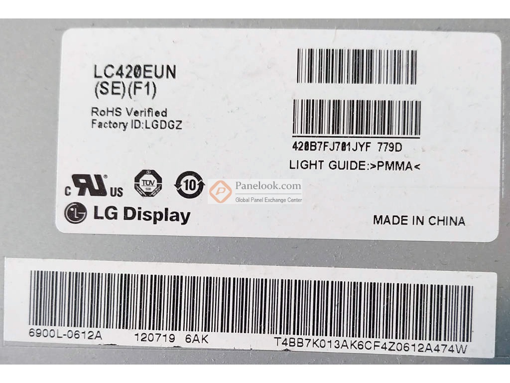 LG Display LC420EUN-SEF1 Overview - Panelook.com