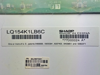 Sharp LQ154K1LB1C Overview - Panelook.com
