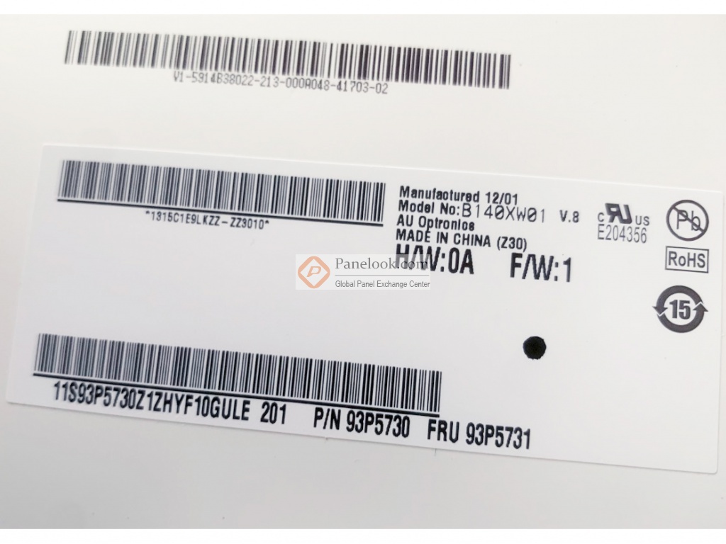 AUO B140XW01 V8 Overview - Panelook.com