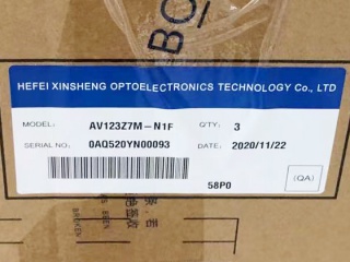 BOE AV123Z7M-N1F Overview - Panelook.com