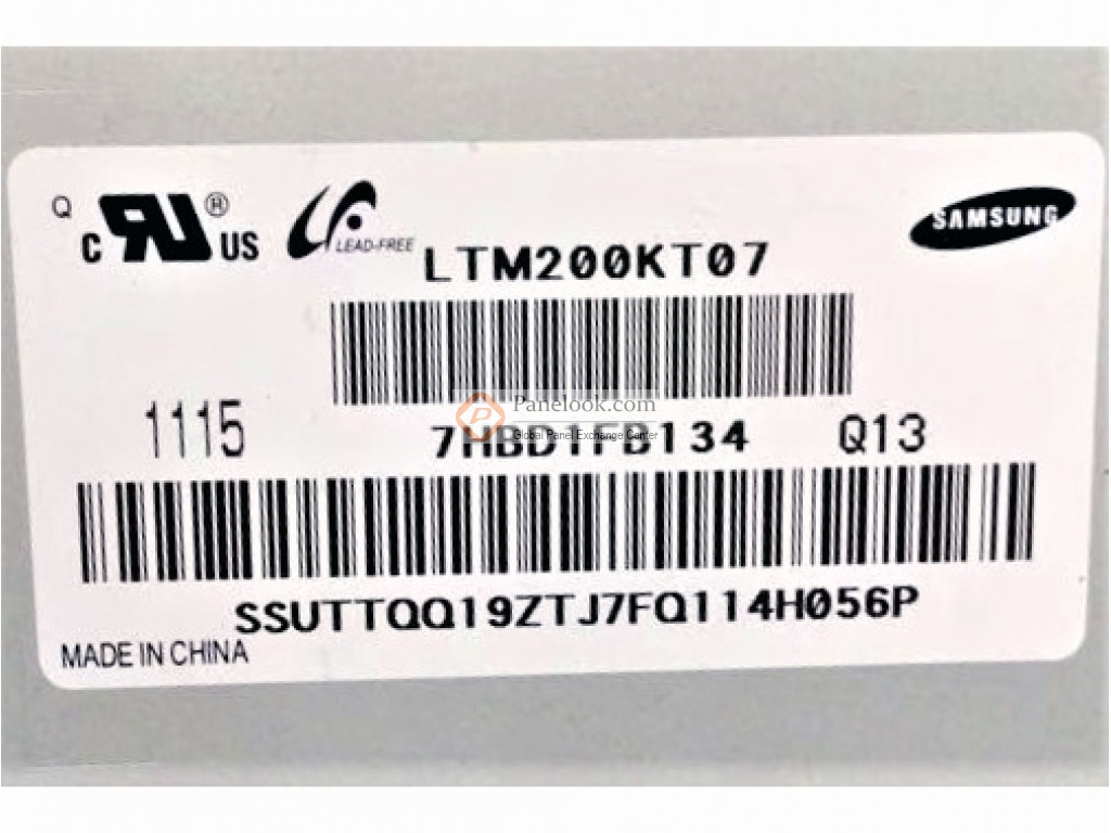 Samsung LTM200KT07 Overview - Panelook.com