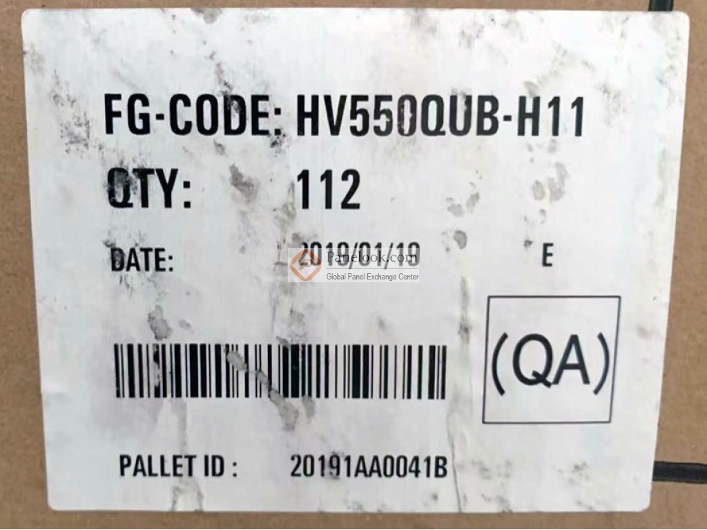 BOE HV550QUB-H11 Overview - Panelook.com