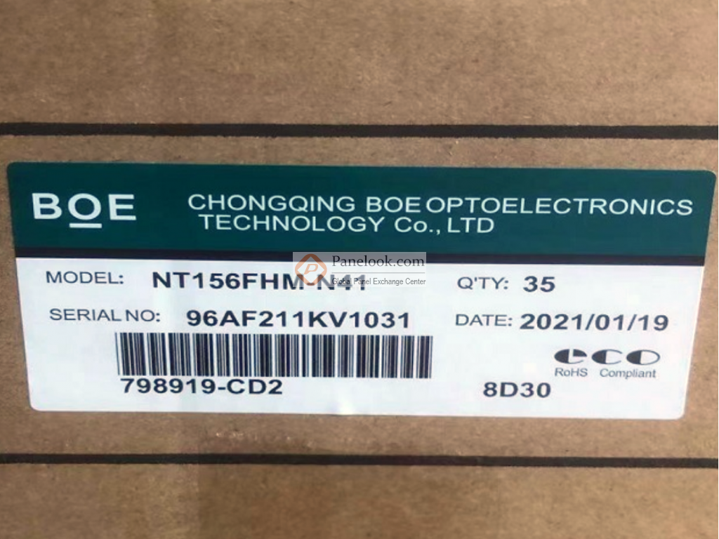 BOE NT156FHM-N41 Overview - Panelook.com