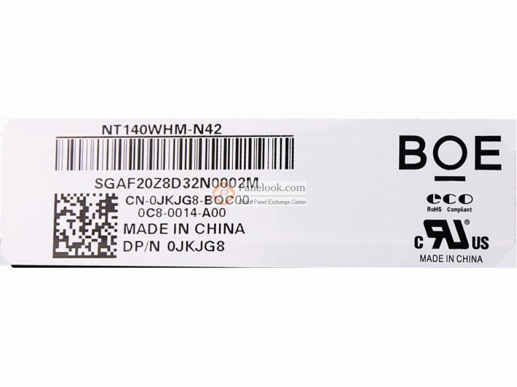 BOE NT140WHM-N42 Overview - Panelook.com