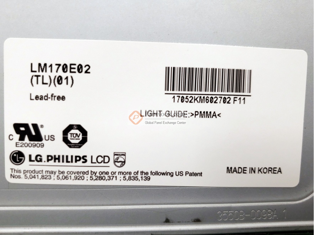LG.Philips LCD LM170E02-TL01 Overview - Panelook.com