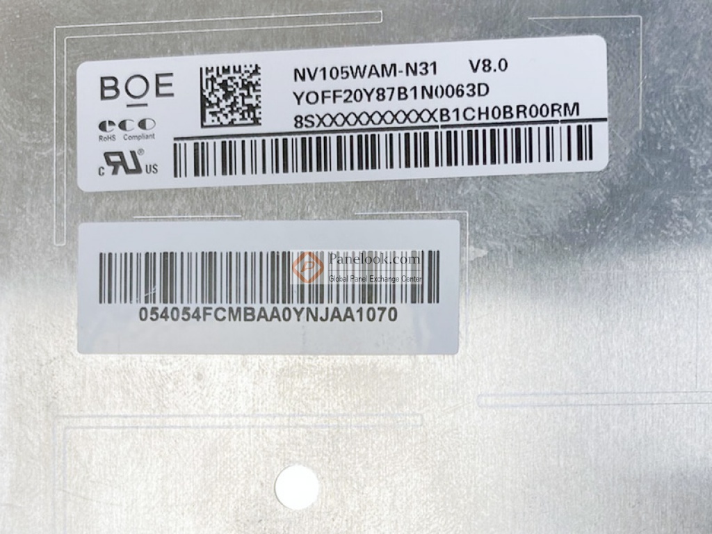 BOE NV105WAM-N31 Overview - Panelook.com