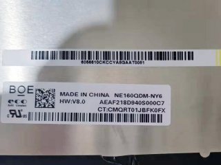 BOE NE160QDM-NY6 Overview - Panelook.com