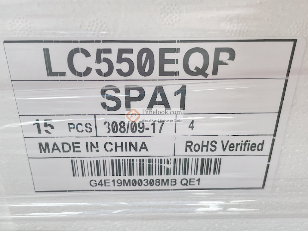 LG Display LC550EQP-SPA1 Overview - Panelook.com