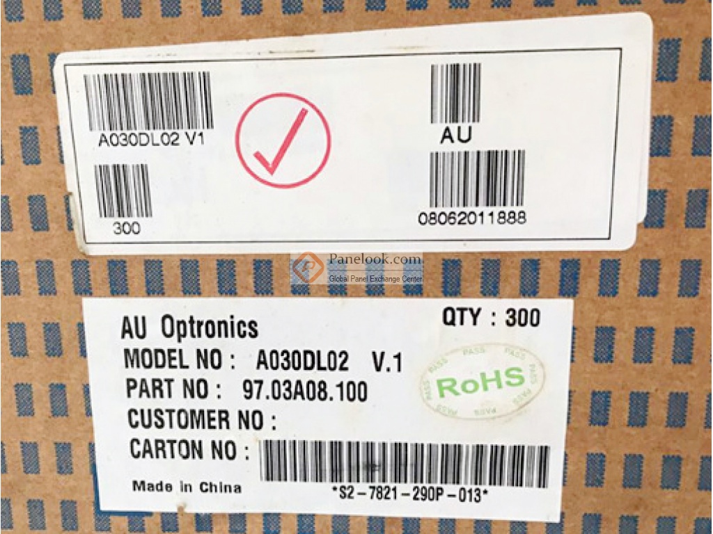 AUO A030DL02 V1 Overview - Panelook.com