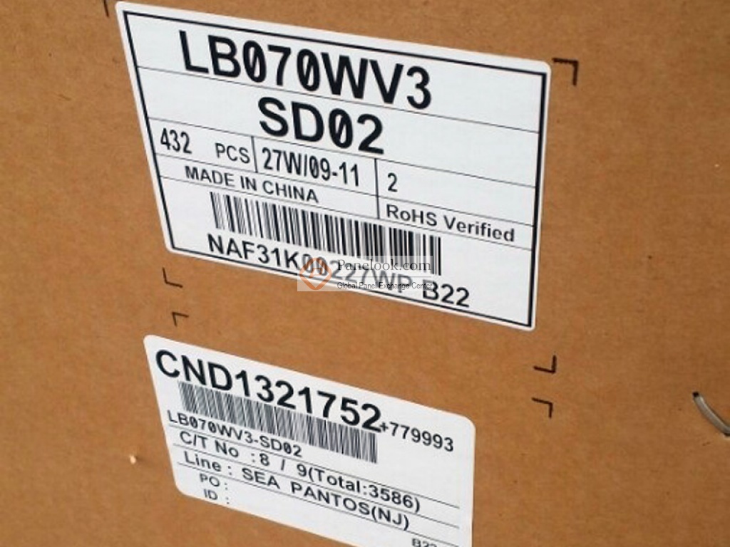 LG Display LB070WV3-SD02 Overview - Panelook.com