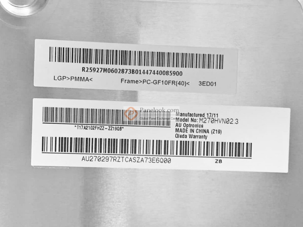 AUO M270HVN02.3 Overview - Panelook.com