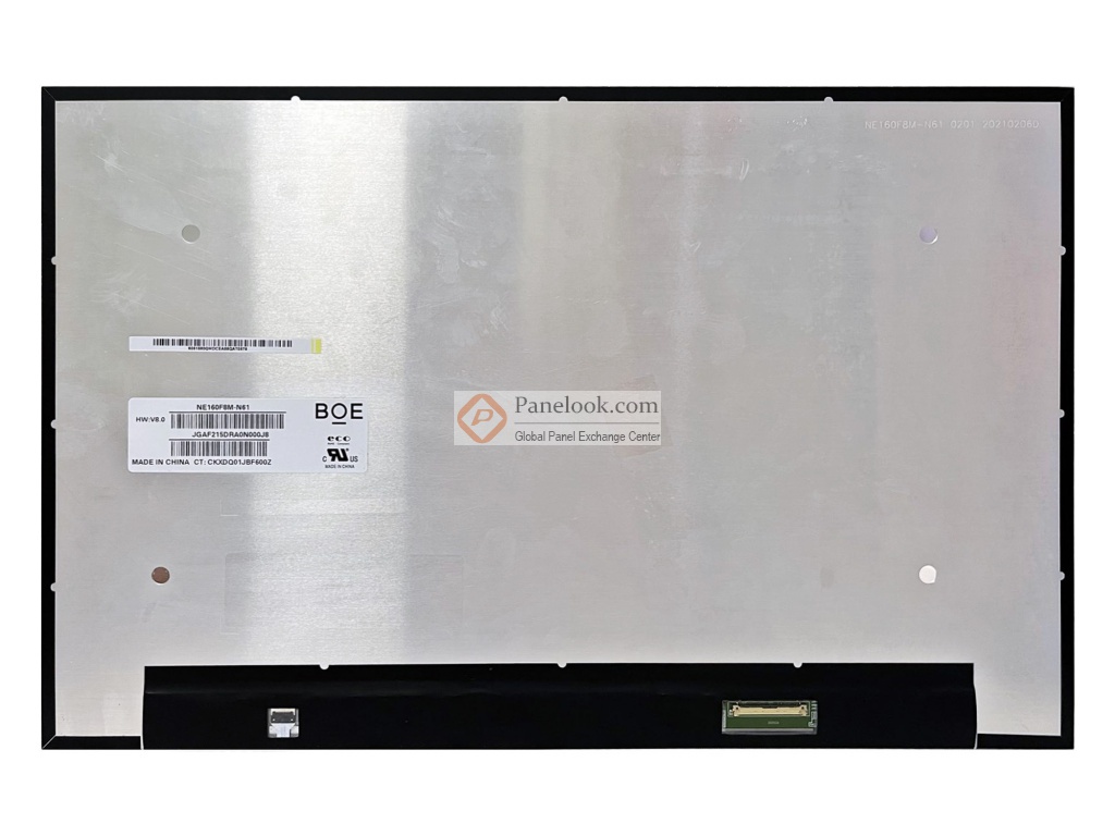 BOE NE160F8M-N61 Overview - Panelook.com