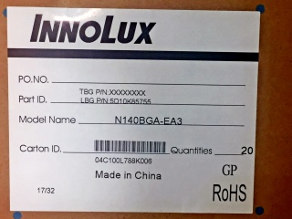 Innolux N140BGA-EA3 Overview - Panelook.com