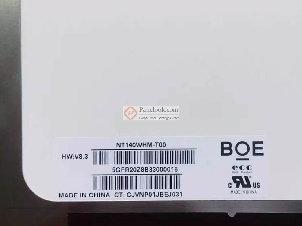 BOE NT140WHM-T00 V8.3 Overview - Panelook.com