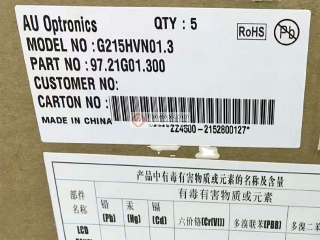 AUO G215HVN01.3 Overview - Panelook.com