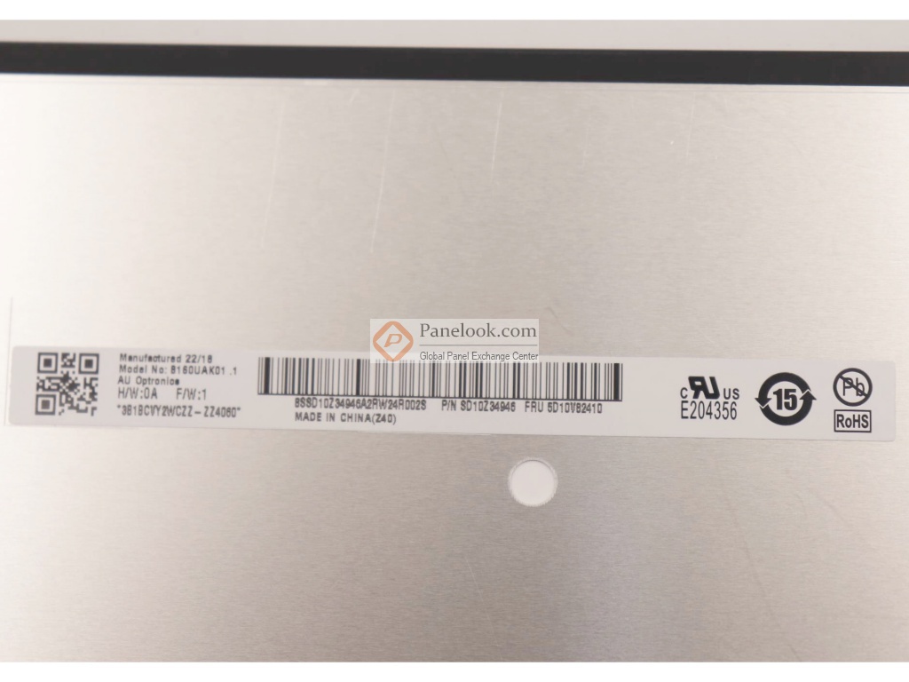 AUO B160UAK01.1 Overview - Panelook.com