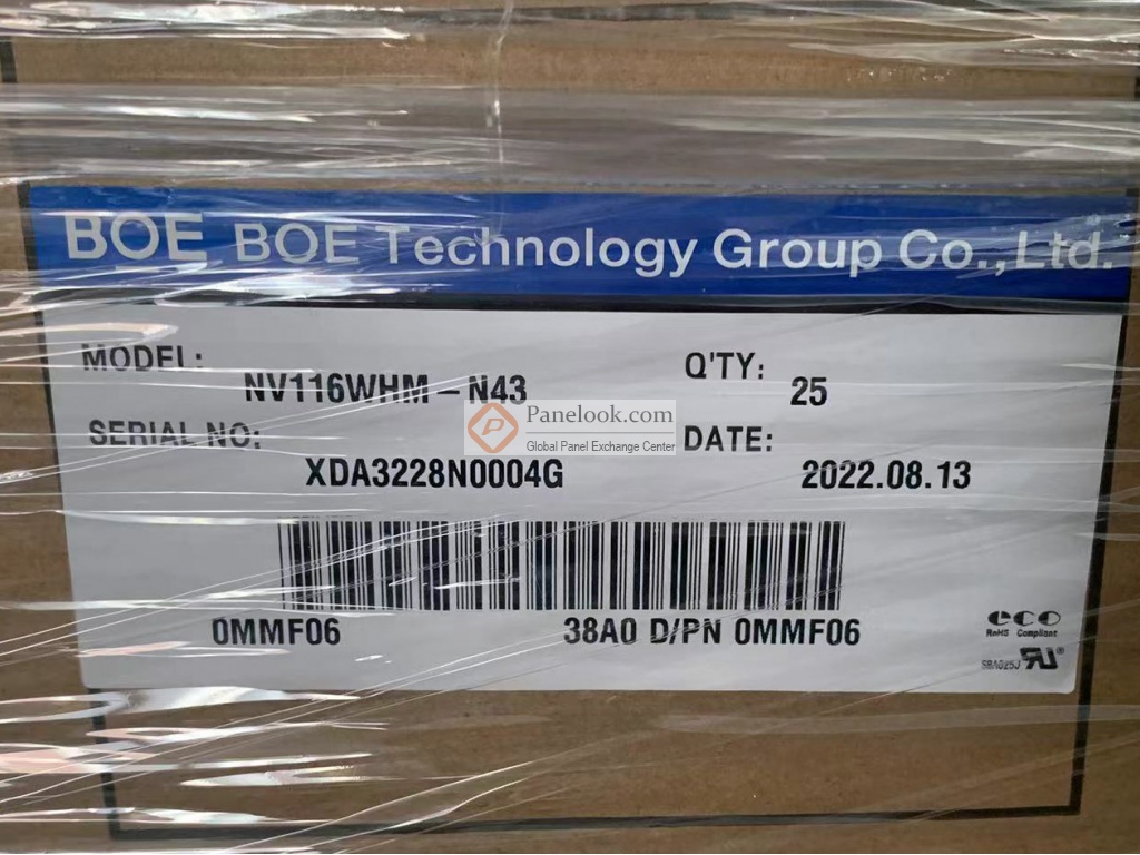 BOE NV116WHM-N43 Overview - Panelook.com