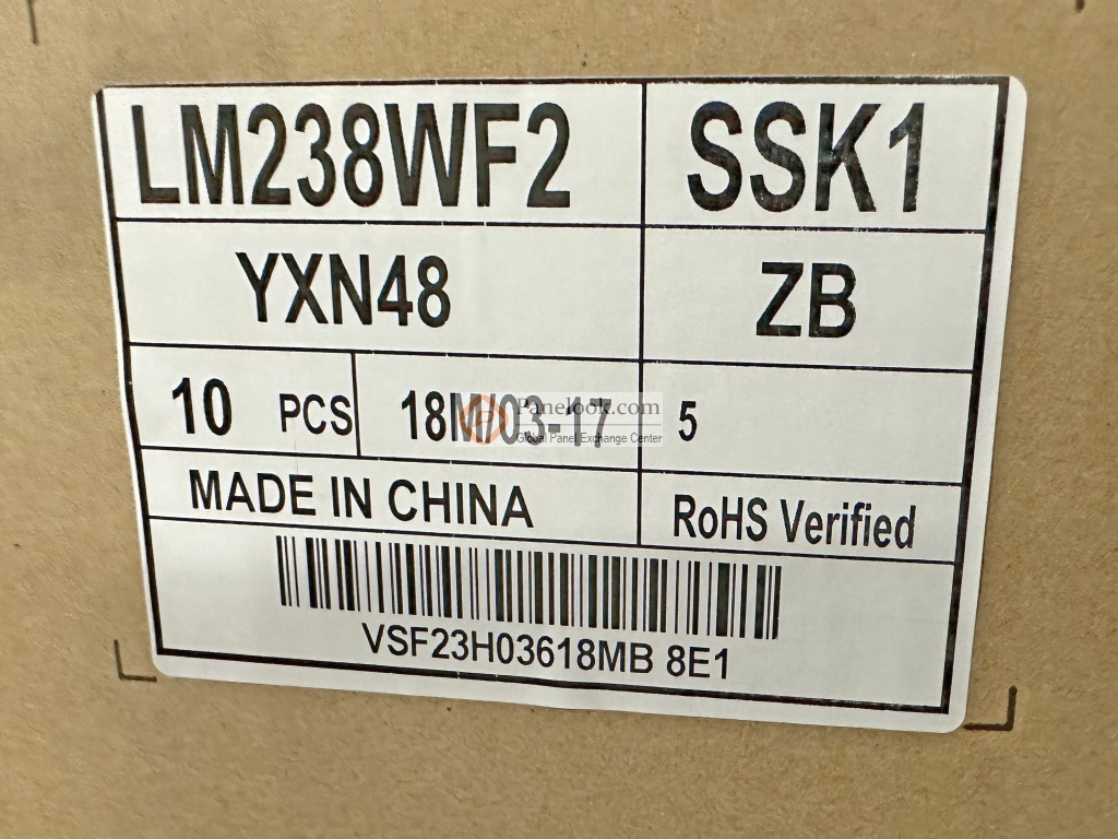 LG Display LM238WF2-SSK1 Overview - Panelook.com