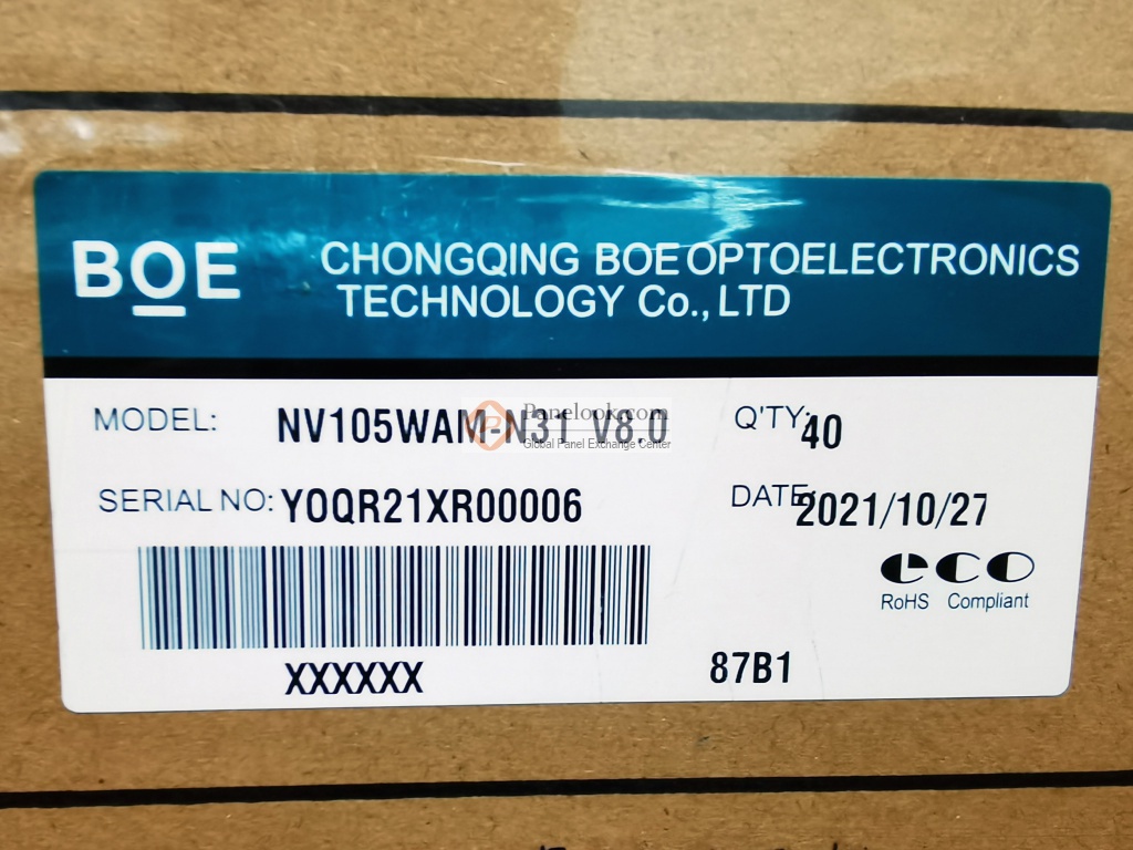 BOE NV105WAM-N31 Overview - Panelook.com