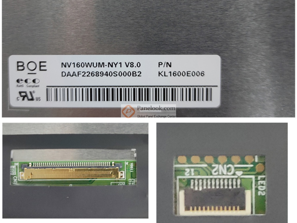 BOE NV160WUM-NY1 Overview - Panelook.com
