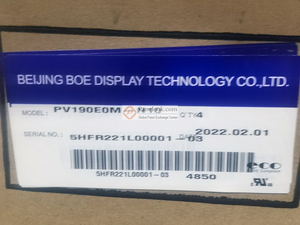 BOE PV190E0M-N10 Overview - Panelook.com