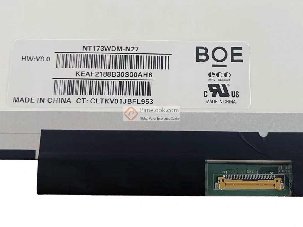 BOE NT173WDM-N27 Overview - Panelook.com