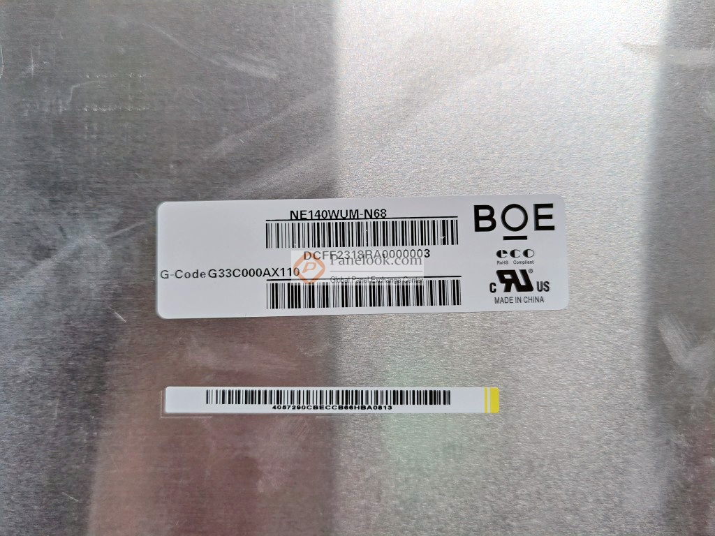 BOE NE140WUM-N68 Overview - Panelook.com