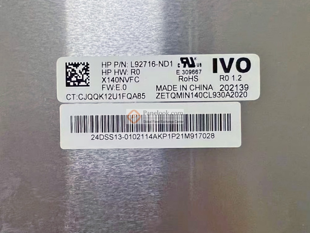 IVO X140NVFC R0 Overview - Panelook.com