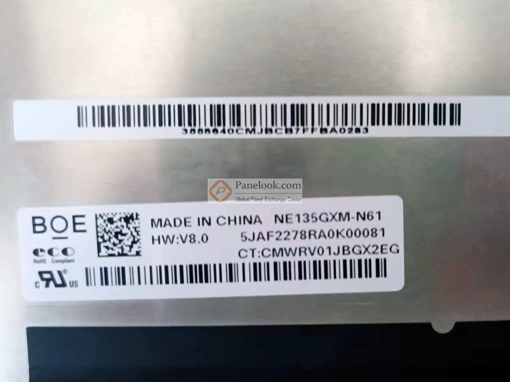BOE NE135GXM-N61 Overview - Panelook.com