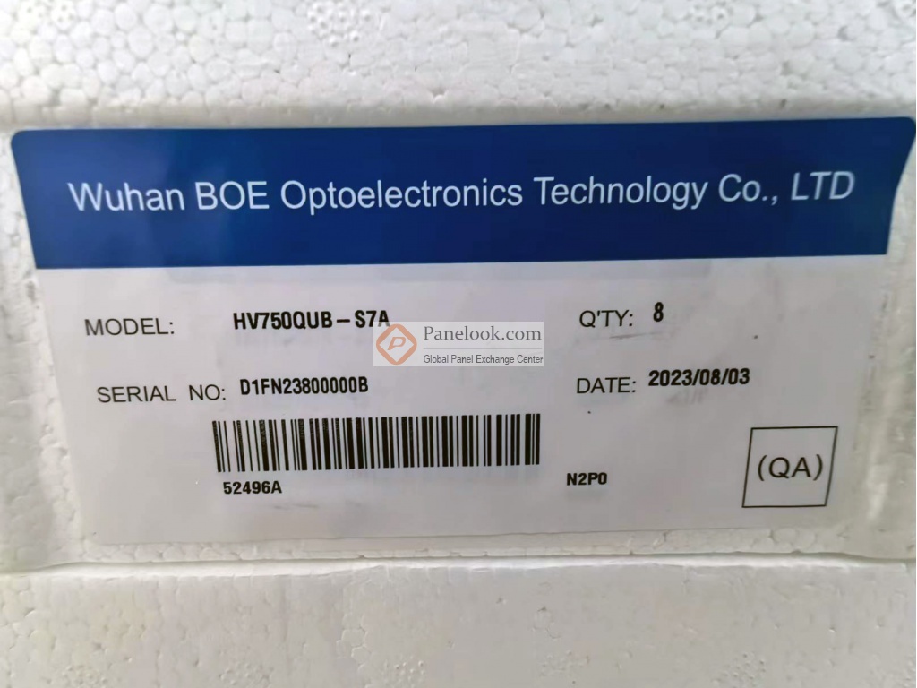 BOE HV750QUB-S7A Overview - Panelook.com