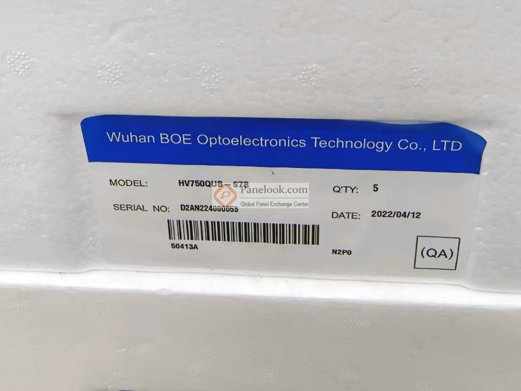 BOE HV750QUB-S7A Overview - Panelook.com