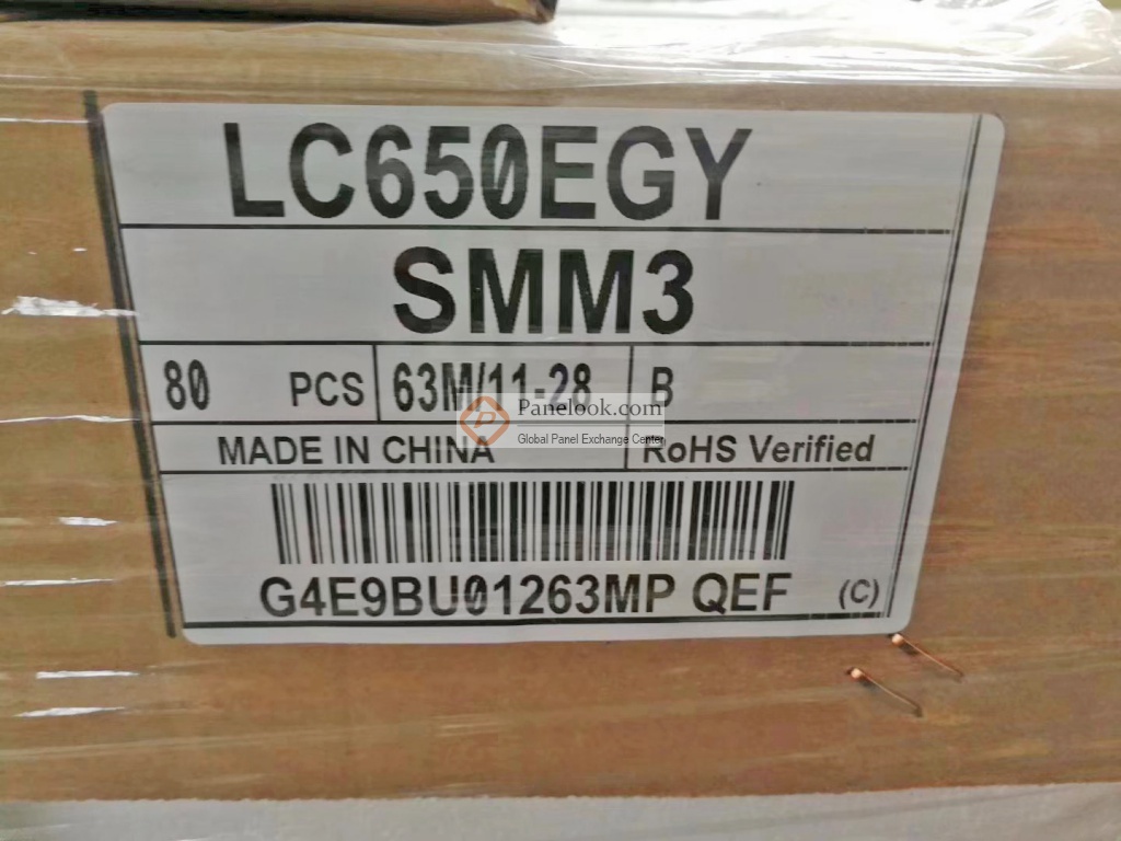 LG Display LC650EGY-SMM3 Overview - Panelook.com