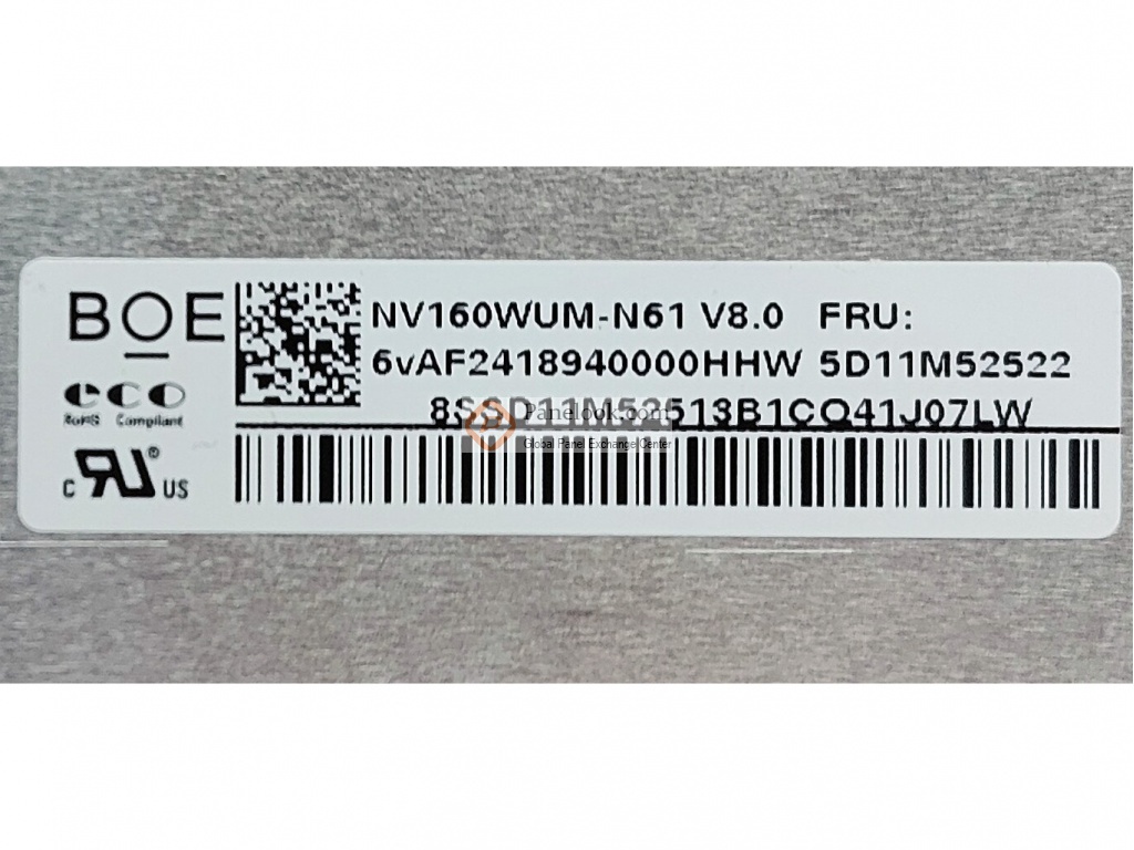 BOE NV160WUM-N61 Overview - Panelook.com