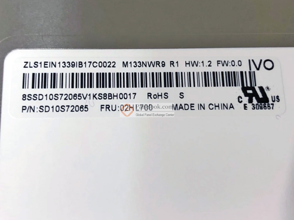 IVO M133NWR9 R1 Overview - Panelook.com