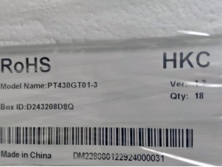 HKC PT430GT01-3 Overview - Panelook.com