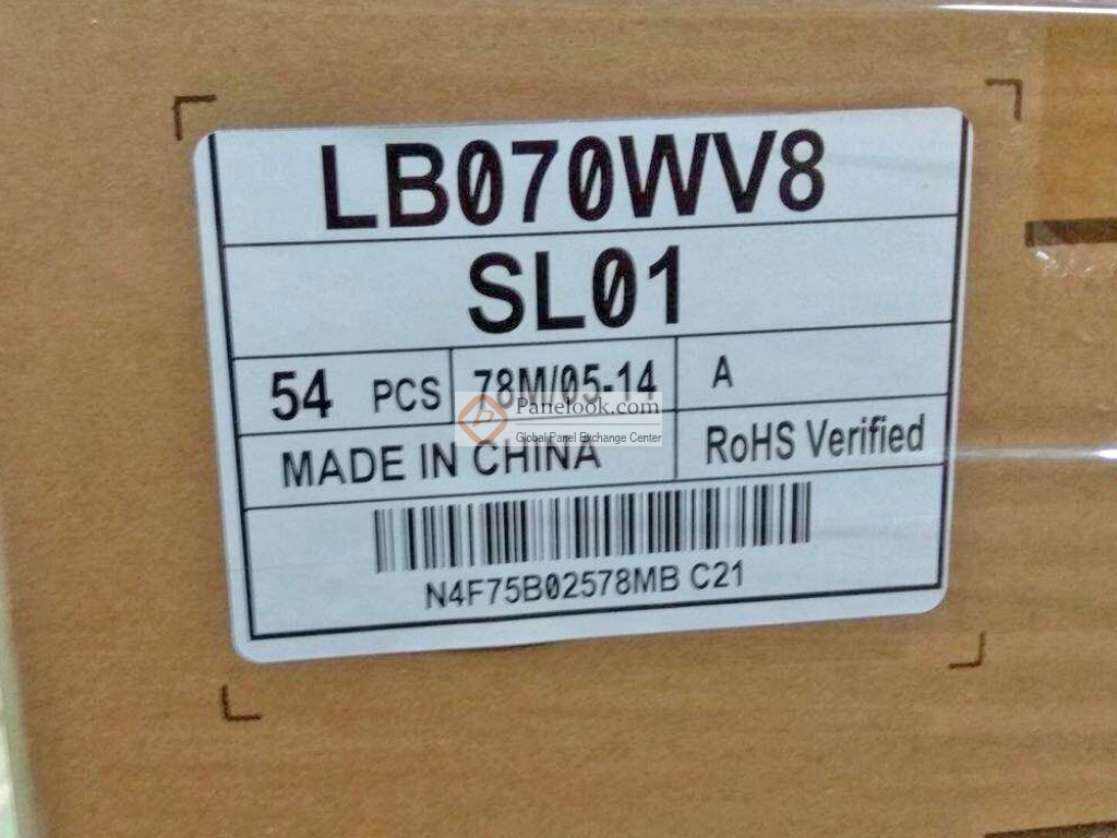 LG Display LB070WV8-SL01 Overview - Panelook.com