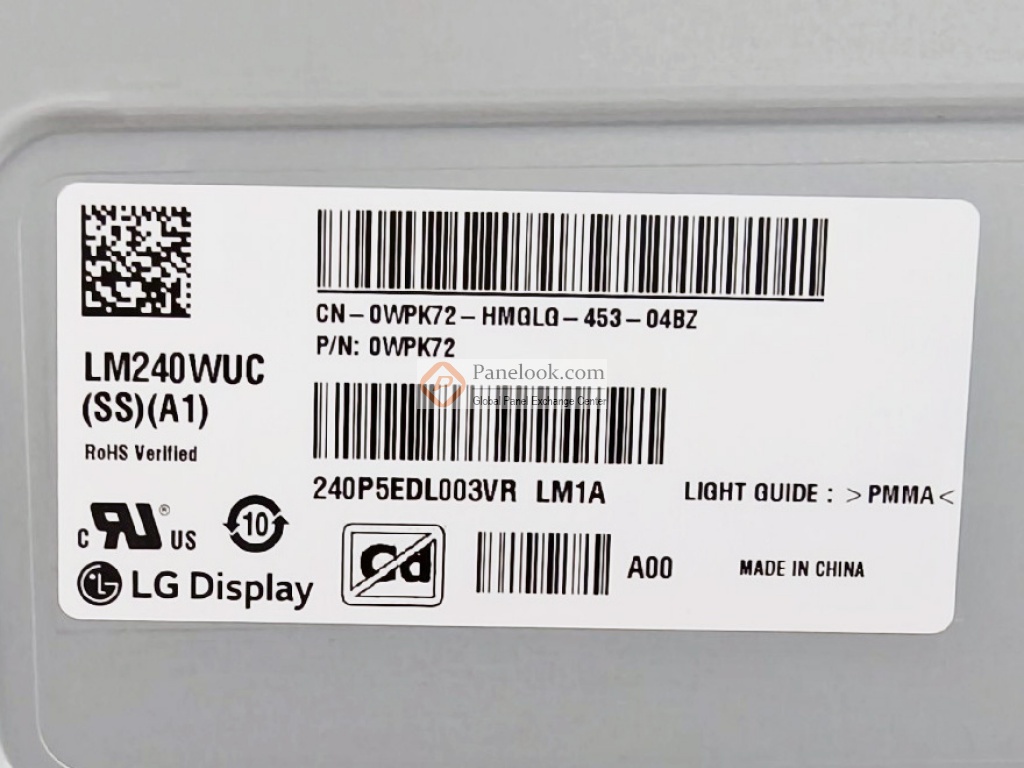 LG Display LM240WUC-SSA1 Overview - Panelook.com
