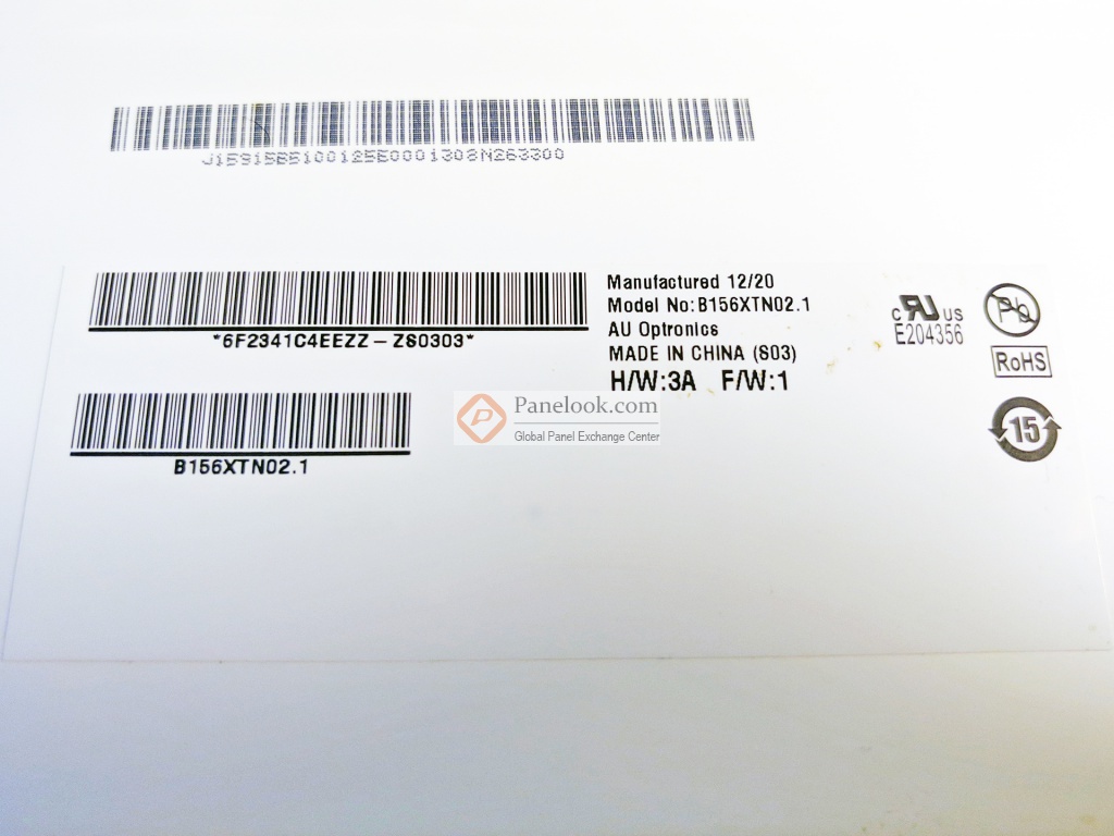 AUO B156XTN02.1 Overview - Panelook.com