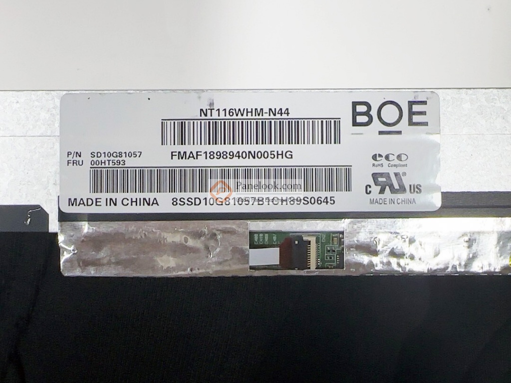 BOE NT116WHM-N44 Overview - Panelook.com