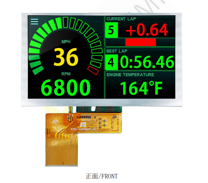 TFT-H050A7SVISTKN40 IPS 5.0 inch TFT LCD panel 800 * 480 resolution an LVDS interface - 30+85 ...