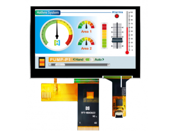 TFT-H043A22WQISTKN40 8080 /SPI /MCU 4.3 Inch TFT 480x272 Sunlight ...