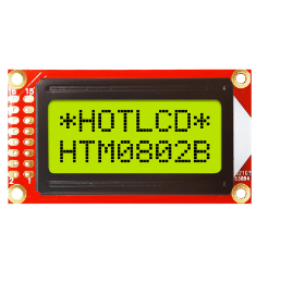 HTM0802B 8X2 Character LCD | STN+ Yellow/Green Display with Yellow ...