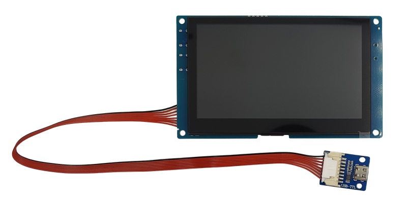 AML043800480CK-01-CTP 4.3 inch serial port screen 800 * 480 LCD touch ...