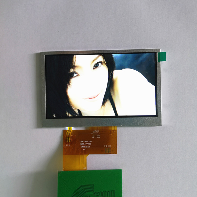 TXW430014S0 4.3 inch 480*272 TFT-IPS-LCD display, 40 pins RGB 400 cd/m2 RGB 8bit ST7283 ...